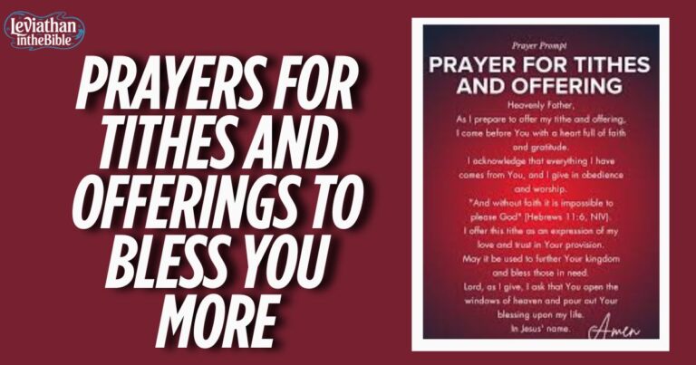 75 Short Prayers For Tithes And Offerings To Bless You More